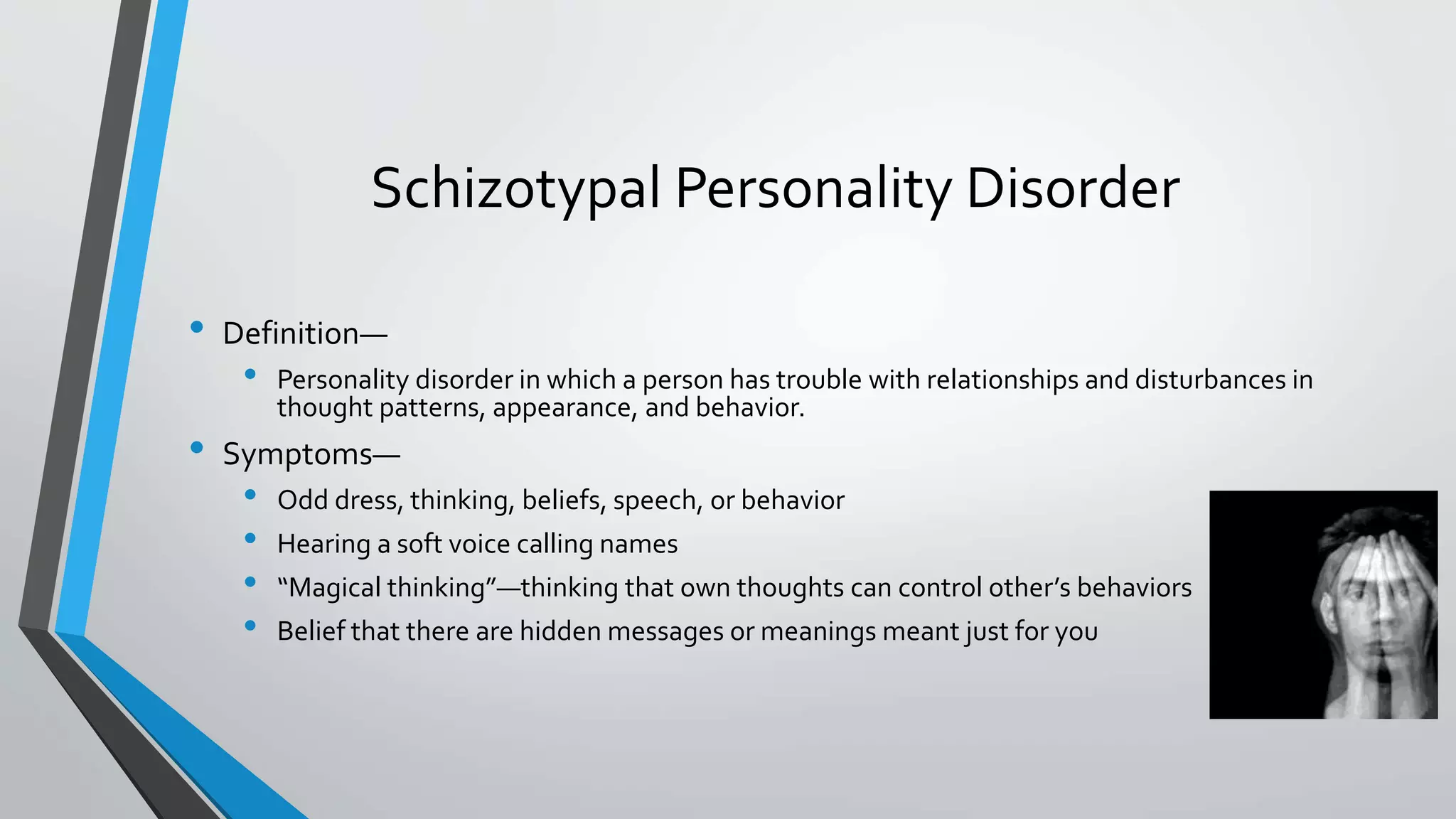 Personality disorders powerpoint | PPTX