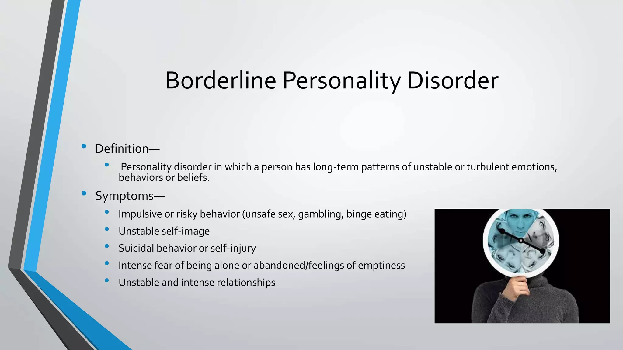 Personality disorders powerpoint | PPTX