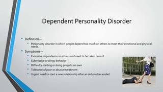Personality disorders powerpoint | PPTX