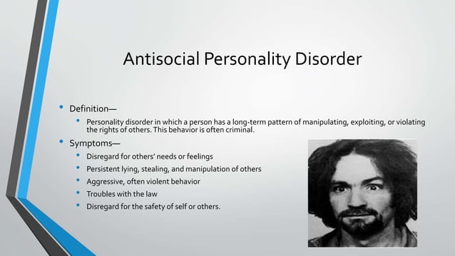 Personality disorders powerpoint | PPTX | Mental Health | Diseases and ...