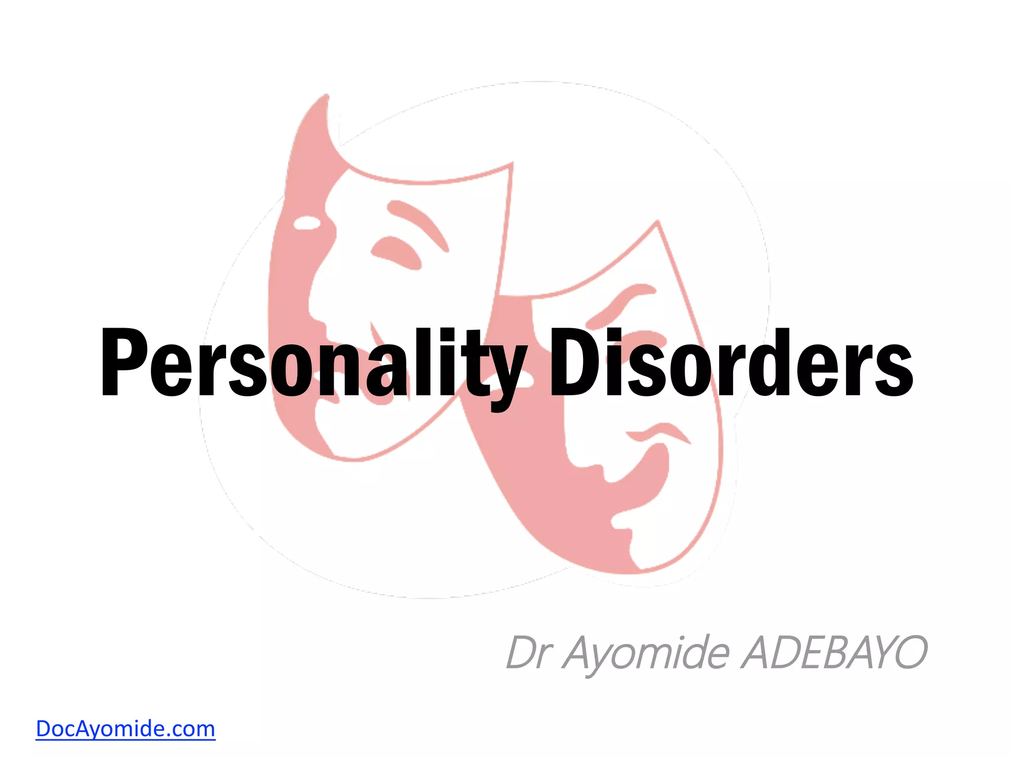 Personality Disorders: An Overview | PDF | Mental Health | Diseases and Conditions