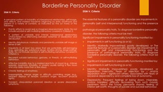 Personality disorders (Antisocial & Borderline) | PPTX