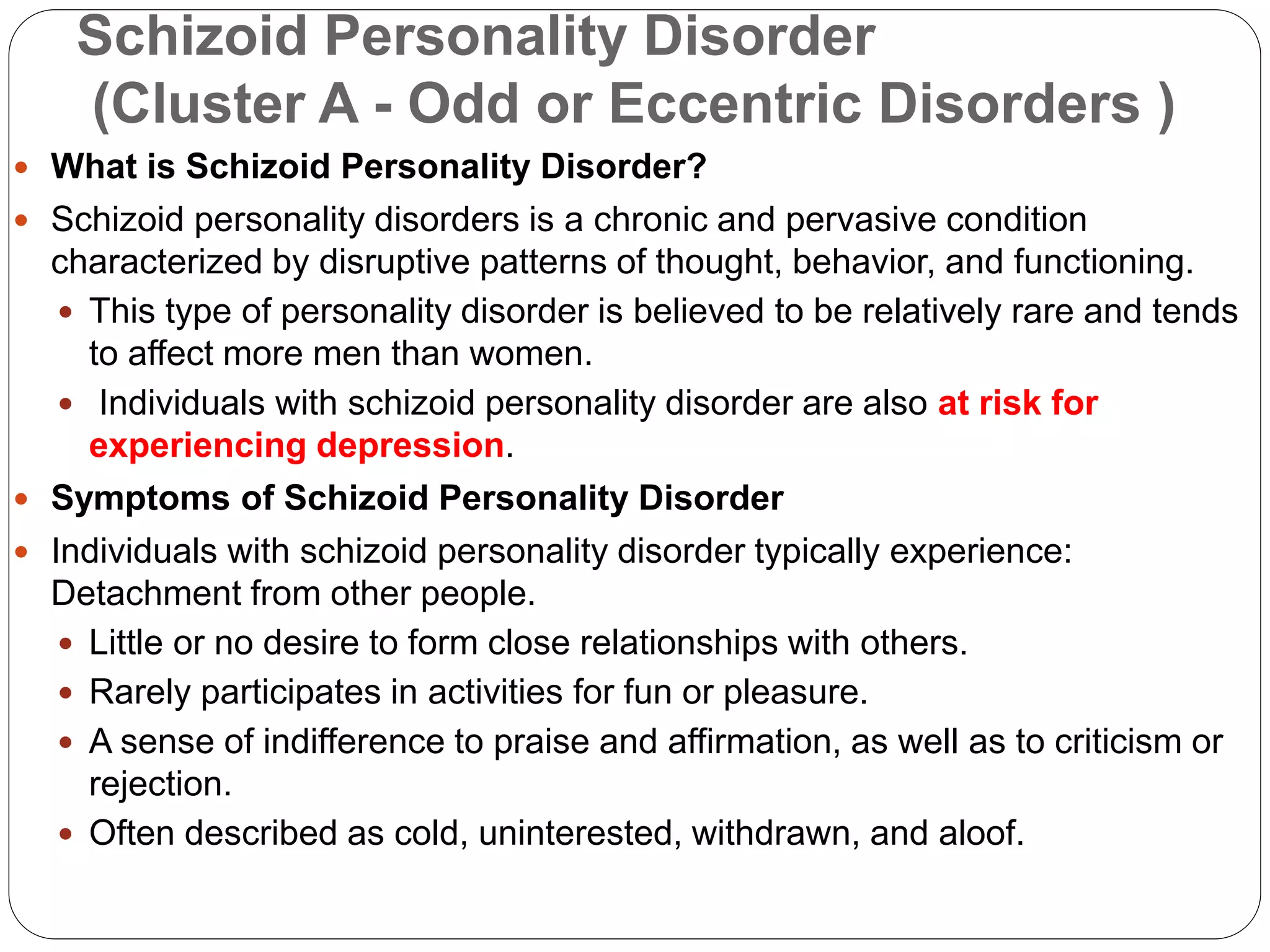 Personality disorders | PPTX