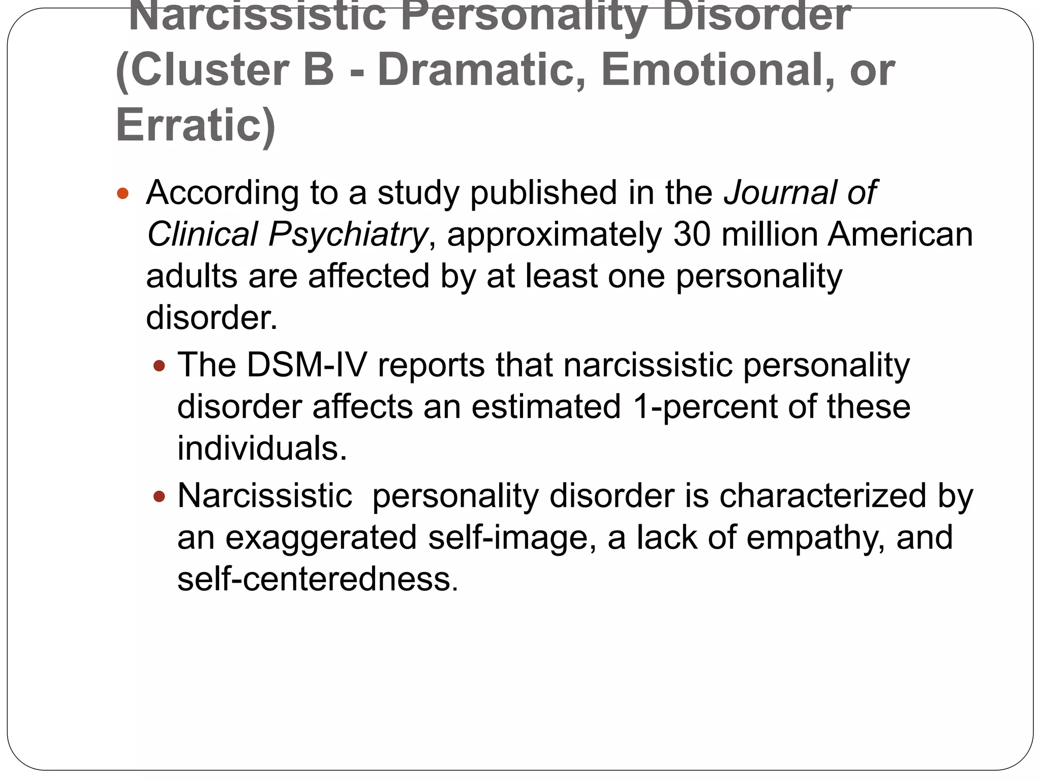 Personality disorders | PPTX