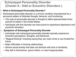Personality disorders | PPTX
