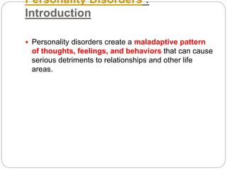 Personality disorders | PPTX