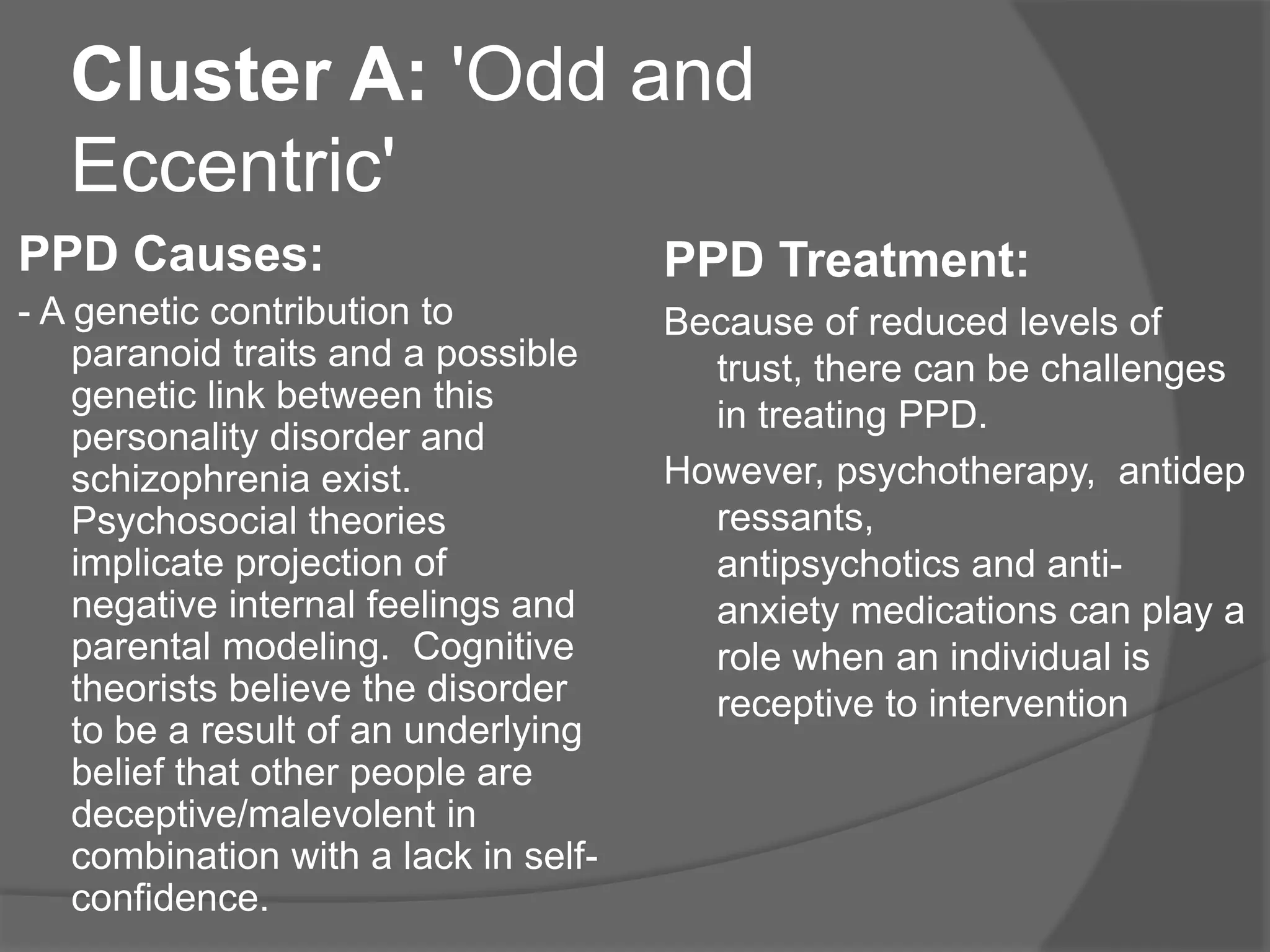 Personality disorders | PPTX