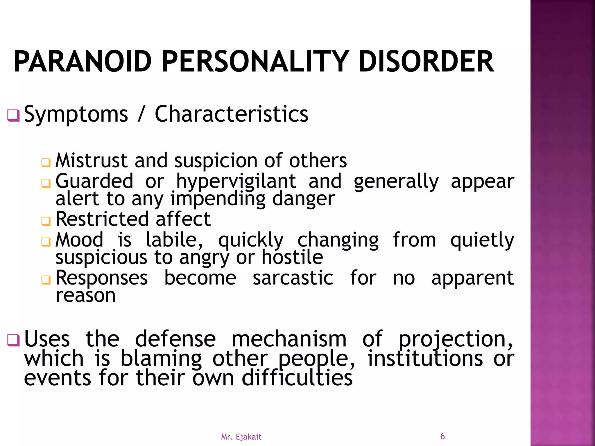 Personality disorders | PPT