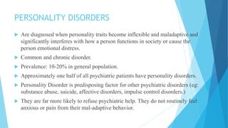 Personality disorders | PPTX
