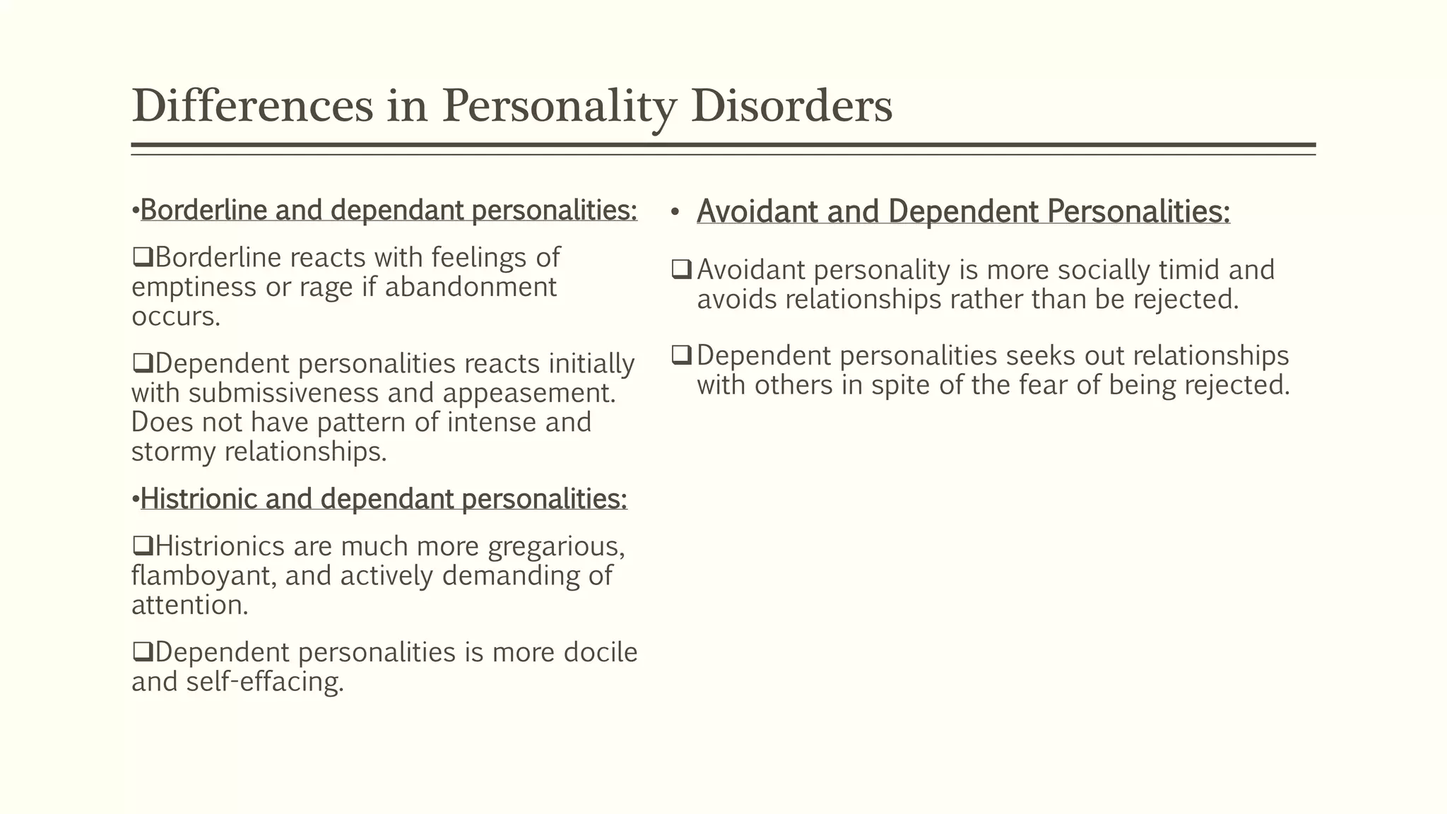 Personality disorders | PPT
