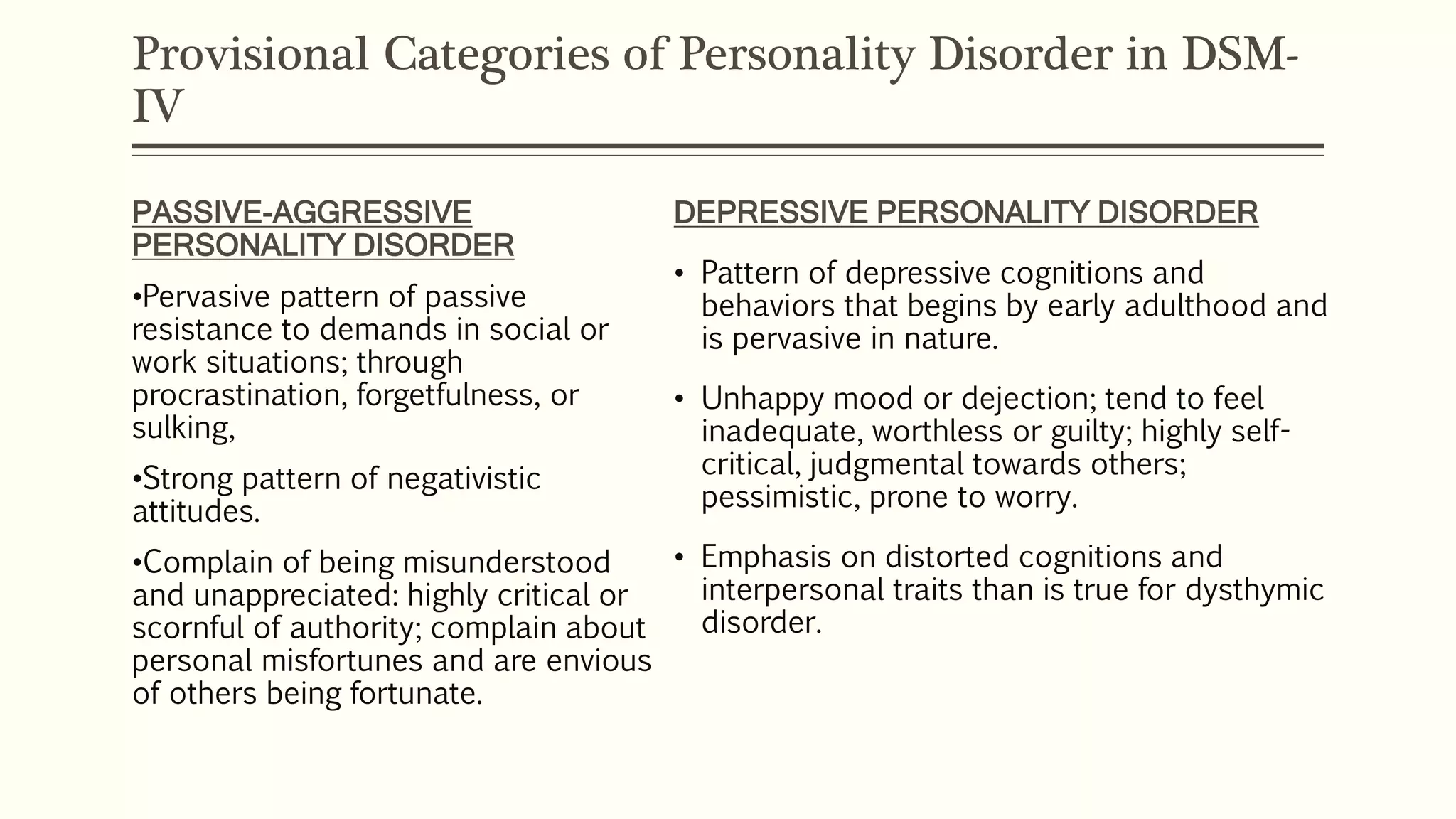 Personality disorders | PPT