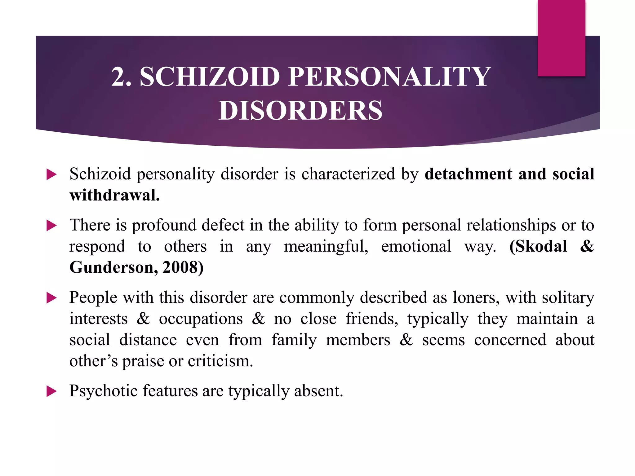 Personality disorders | PPTX