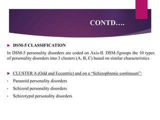 Personality disorders | PPTX