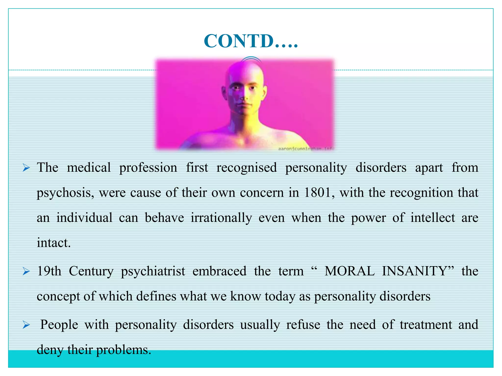 PERSONALITY DISORDERS | PPTX