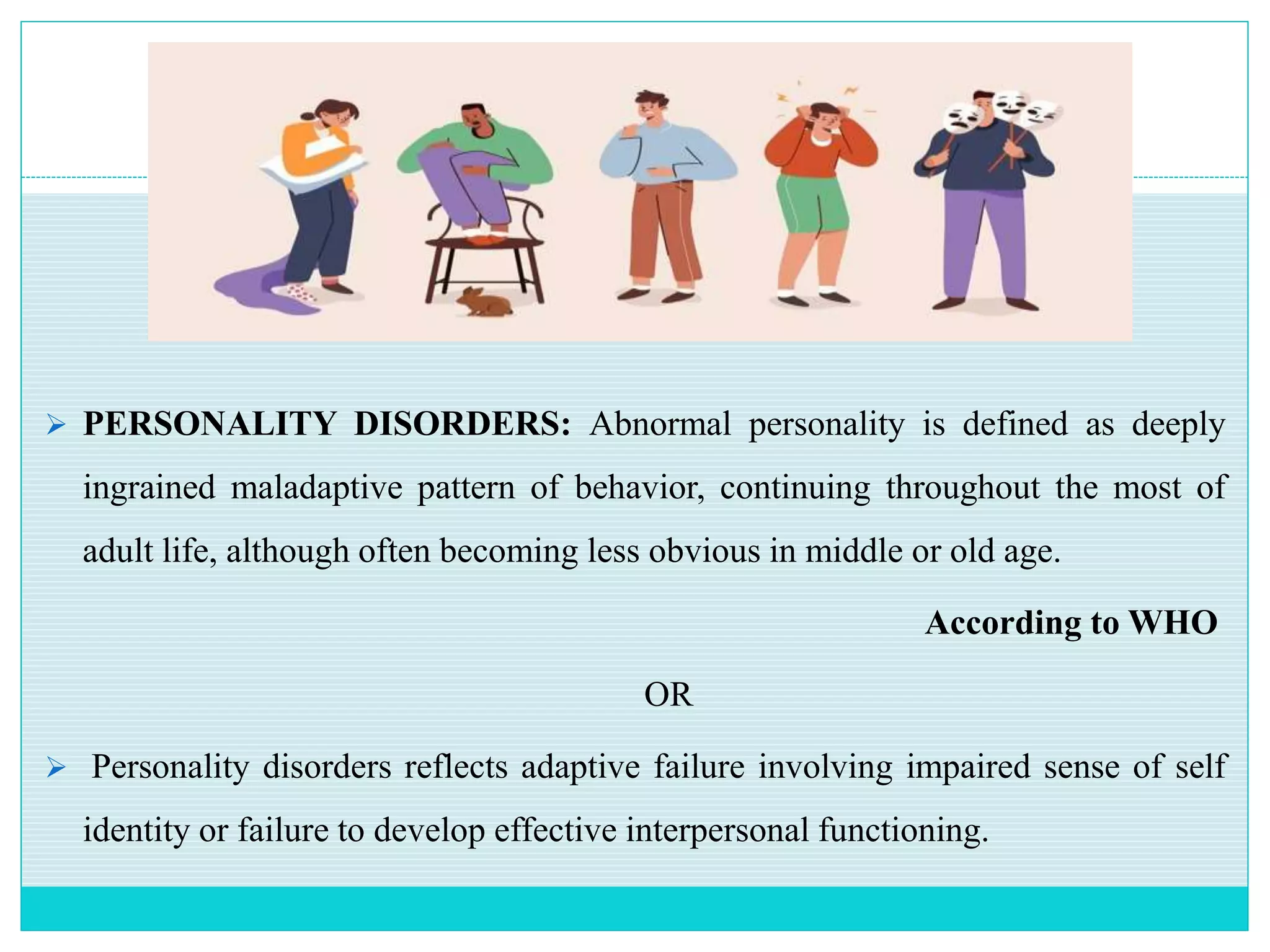 PERSONALITY DISORDERS | PPTX