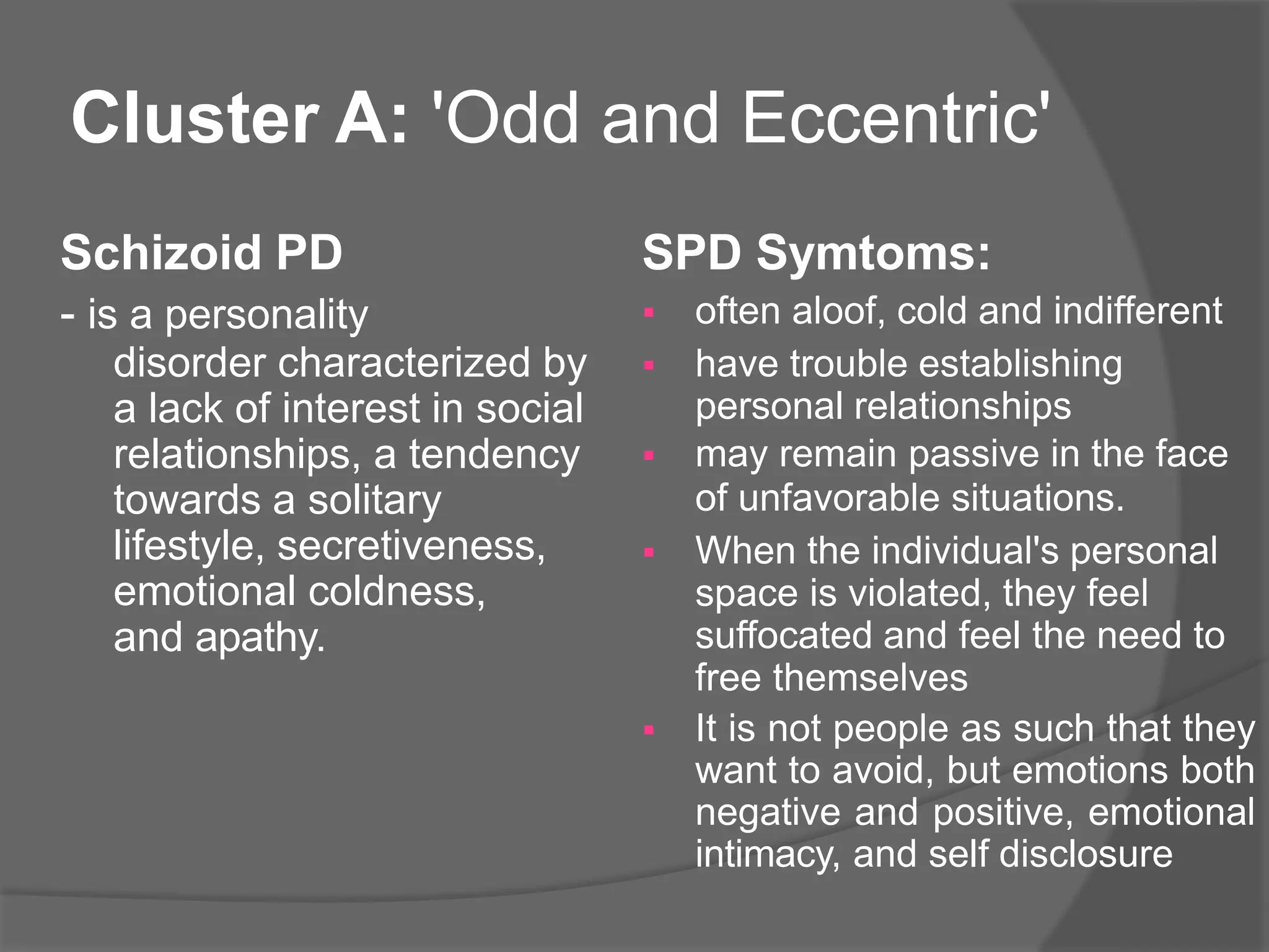 personality disorders.pptx ......thayoli | PPT