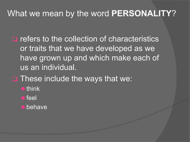 personality disorders.pptx ......thayoli | PPT