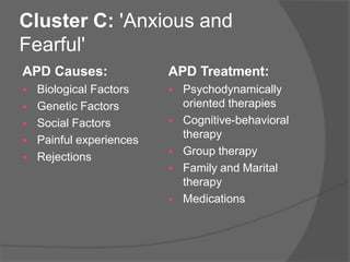 personality disorders.pptx ......thayoli | PPTX