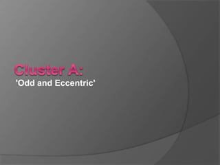 personality disorders.pptx ......thayoli | PPT