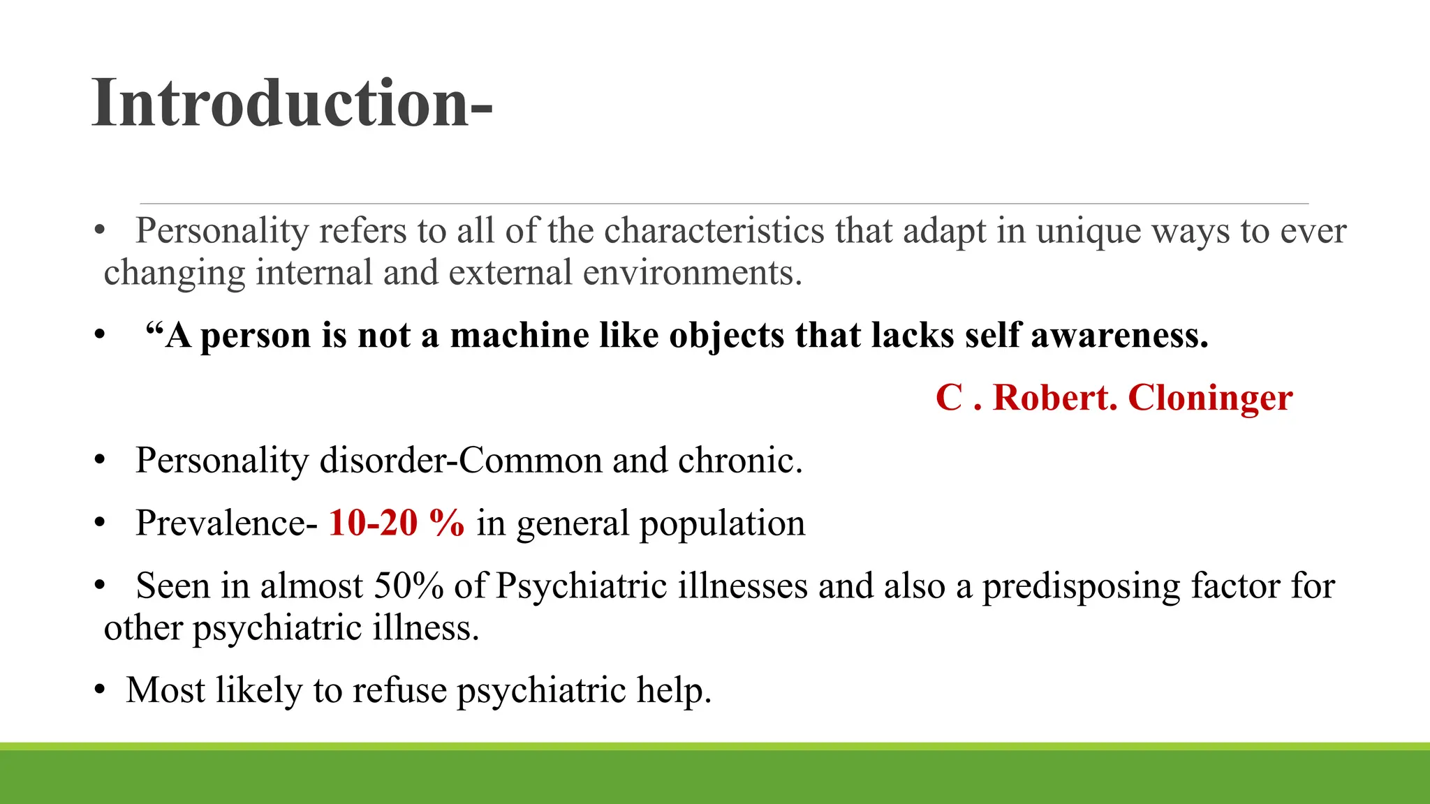 Personality disorders different types of personality | PPTX