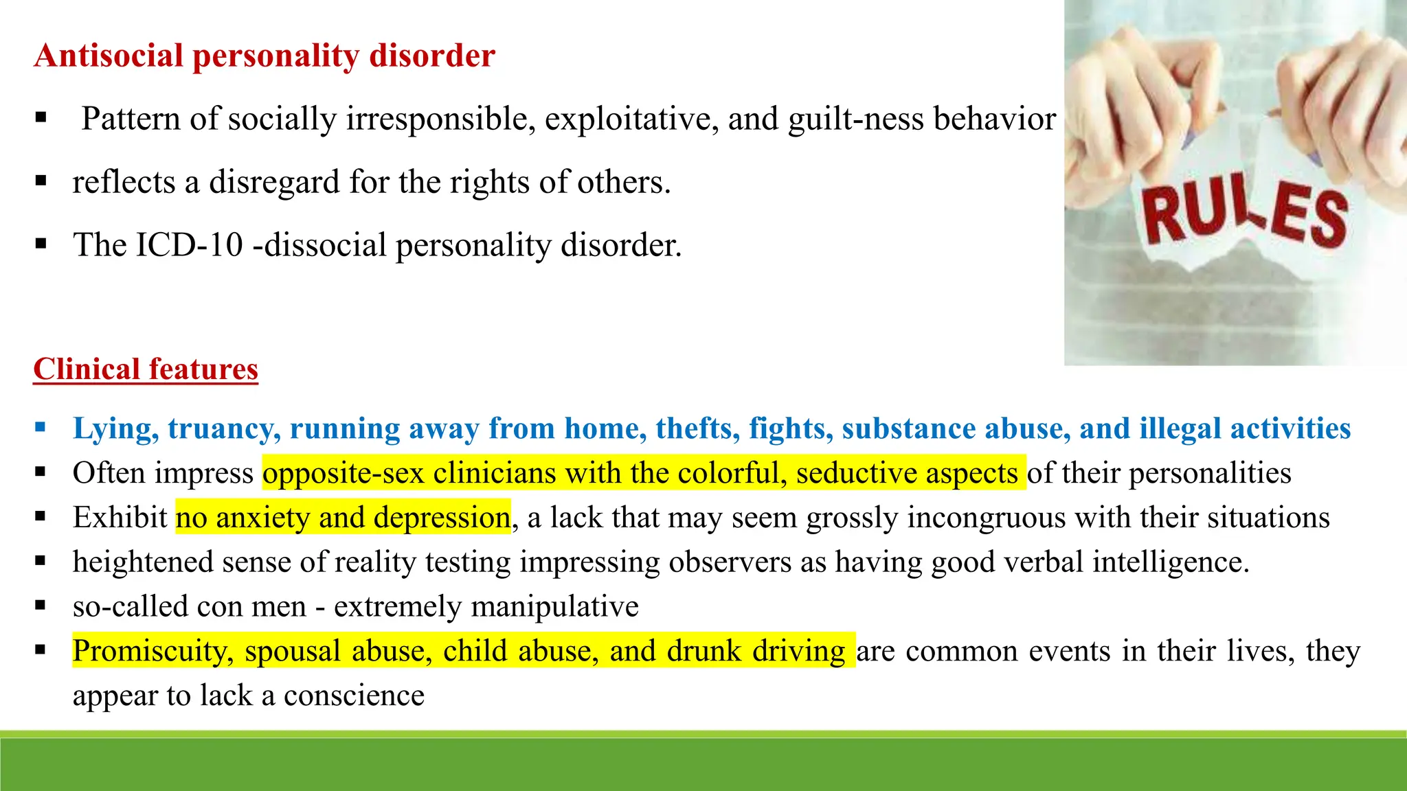 Personality disorders different types of personality | PPTX