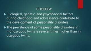 PERSONALITY DISORDERS mental health.pptx