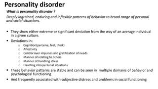 Personality and Personality Disorders.pdf | Mental Health | Diseases ...