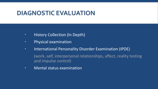 Personality Disorders | Psychiatric Nursing | Juhin J | PPT