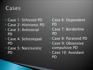psychiatry.Personality disorders.(dr.saman) | PPT