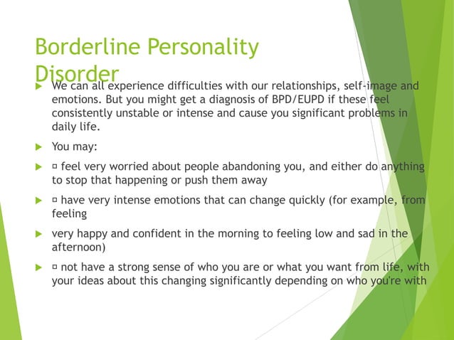 PERSONALITY DISORDERS and its etiology.ppt