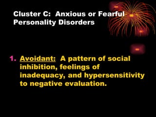 Personality Disorders DOW PPT.pptnnnnnnn | PPT