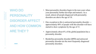 Personality Disorders | PPTX