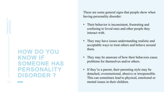 Personality Disorders | PPTX