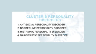 Personality Disorders | PPTX