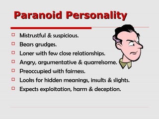 Personality Disorders in the Nursing Home | PPT