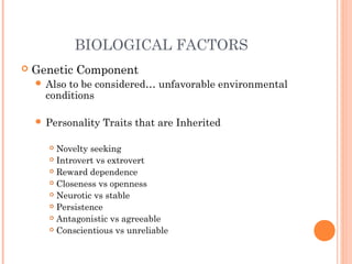 Personality disorders order 9 | PPT