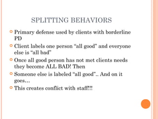 Personality disorders order 9 | PPT