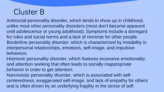 Personality Disorders: A Comprehensive Overview | PDF