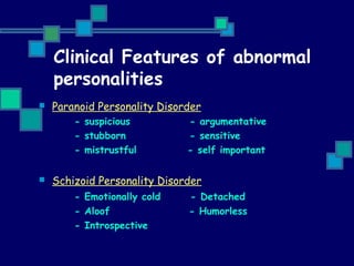 Personality disorders-prof.fareed minhas | PPT