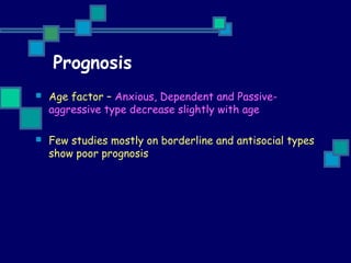 Personality disorders-prof.fareed minhas | PPT