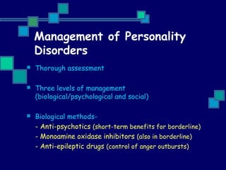 Personality disorders-prof.fareed minhas | PPT