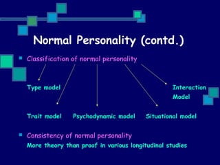 Personality disorders-prof.fareed minhas | PPT