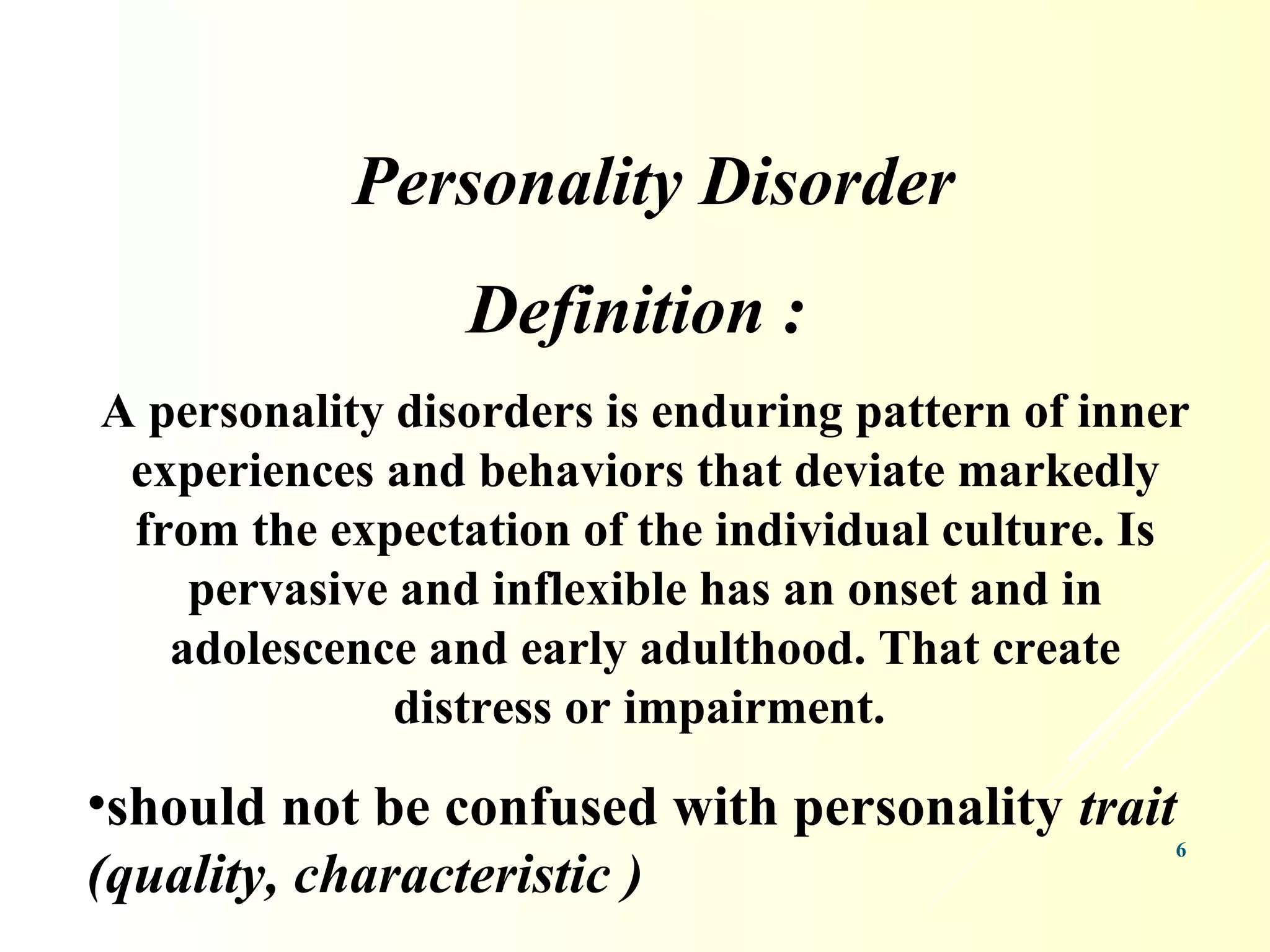 Personality disorders sajjad | PPT