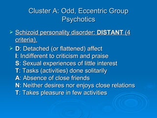 Personality disorder tutorial | PPT