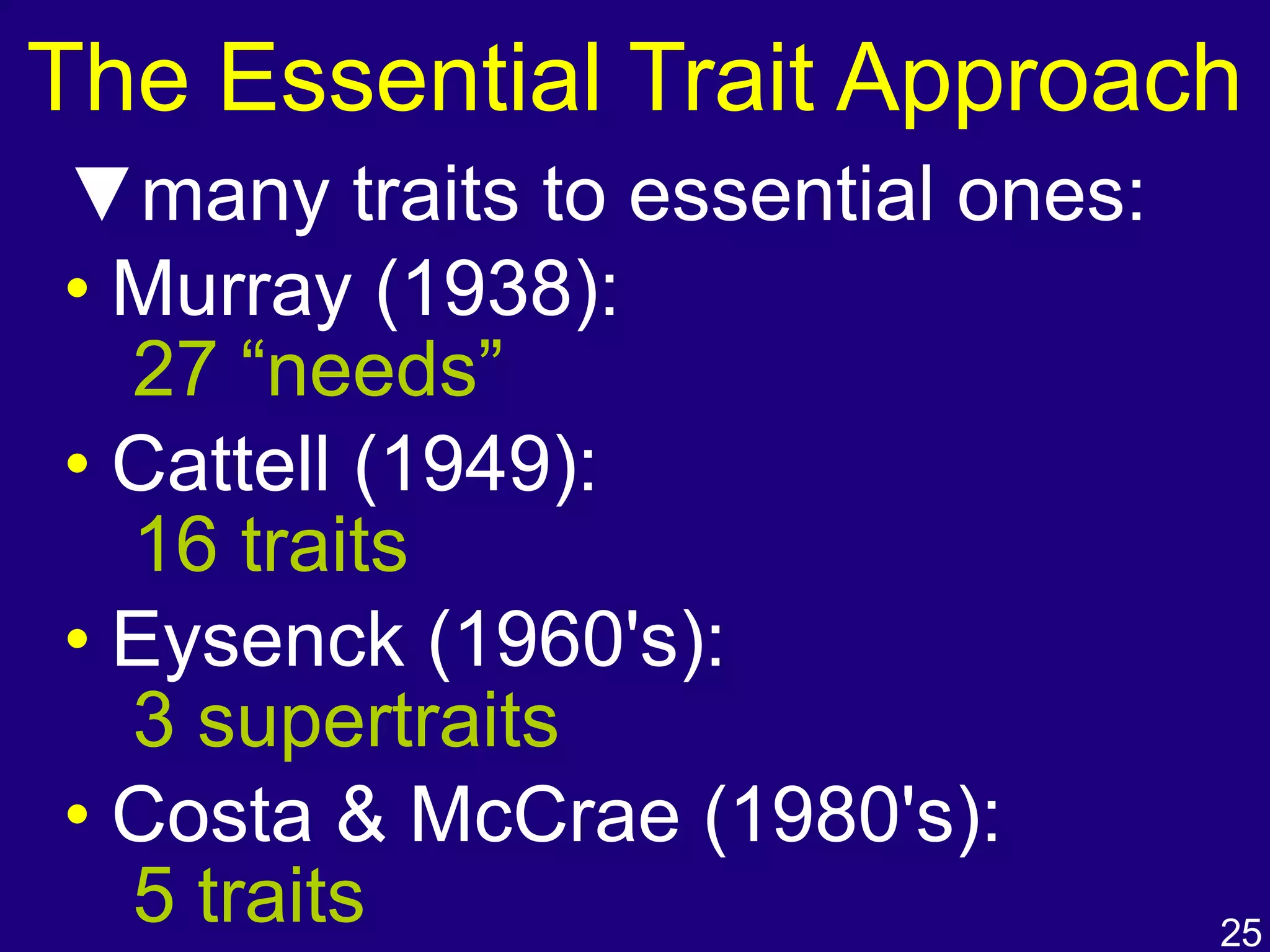 Personality: Dispositional Perspectives | ODP