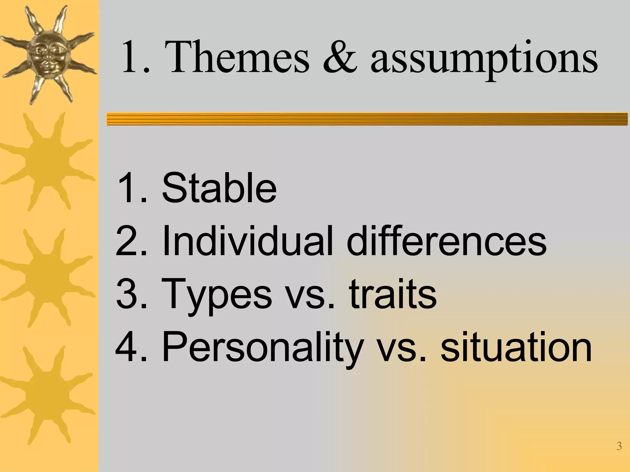 Personality: Dispositional Perspectives | ODP