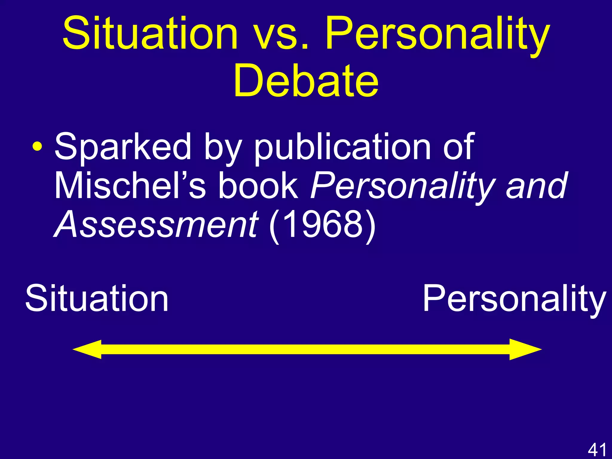 Personality: Dispositional Perspectives | ODP