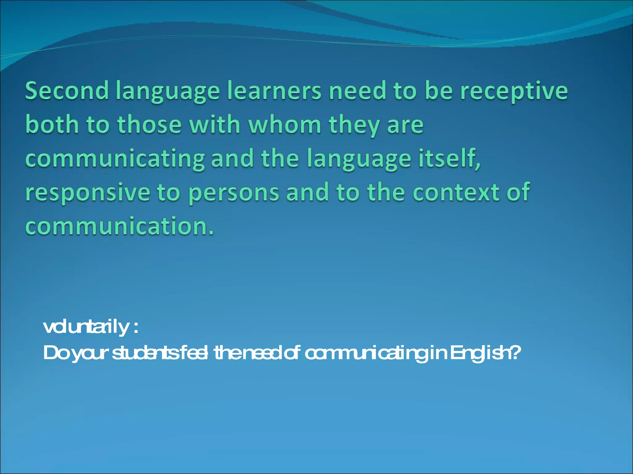 Personality Factors In Second Language Acquisition | PPT