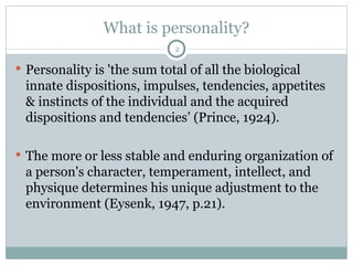 Personality & Transformational Leadership | PPT