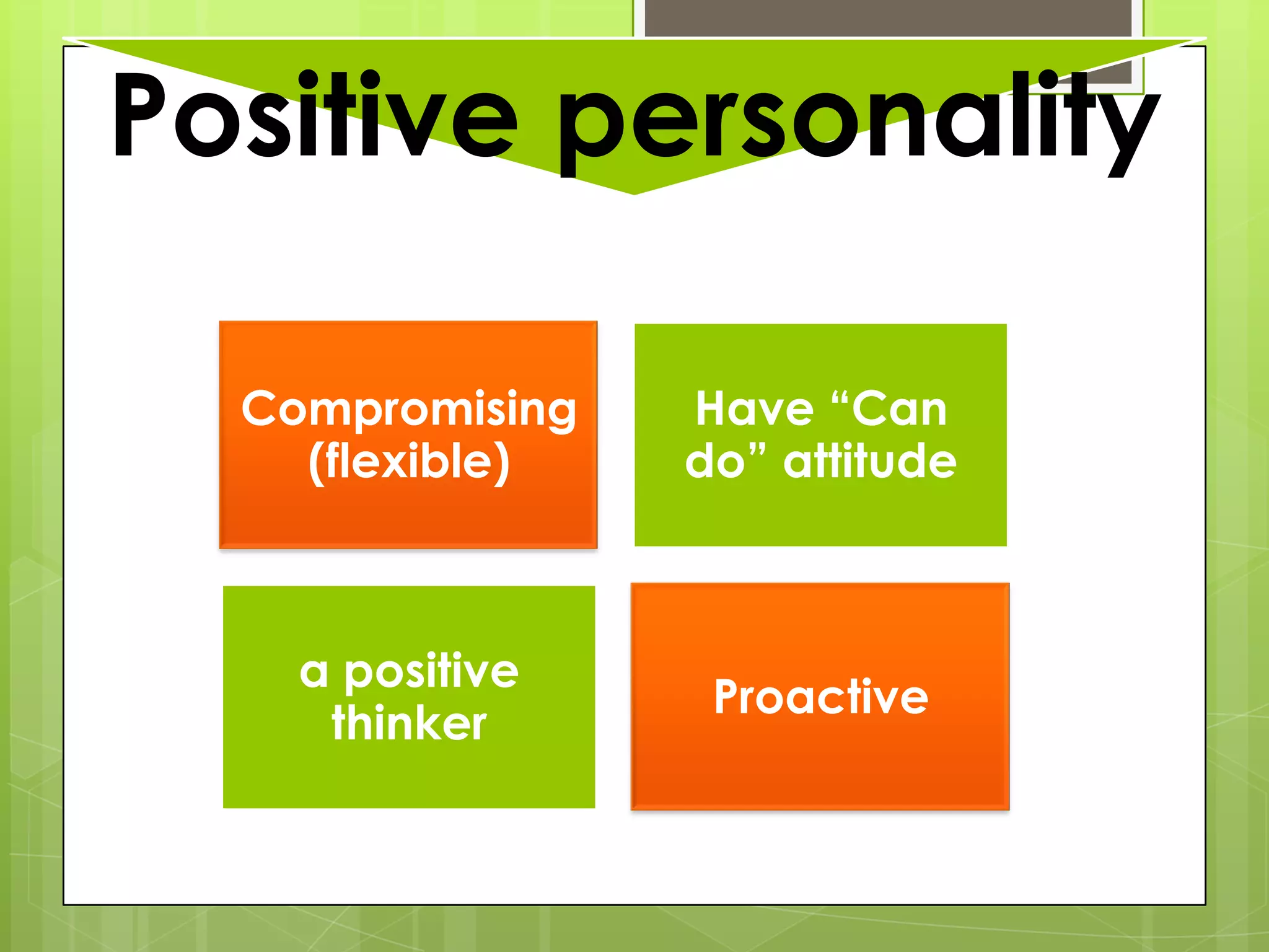 Personality for employment | PPTX | Careers